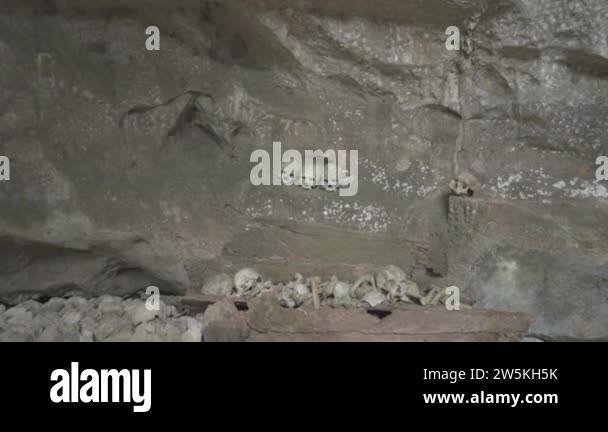 Tampang Allo, Tana Toraja, Indonesia - Tau Tau Human Skulls Piles of ...