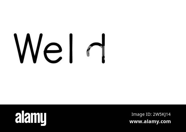 Welding Handwritten Text Animation in Various Sans-Serif Fonts and ...