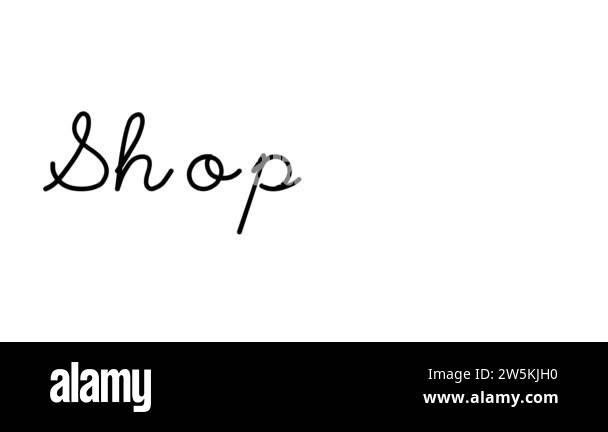 Shopping Decorative Handwriting Animation in Six Cursive and Gothic ...