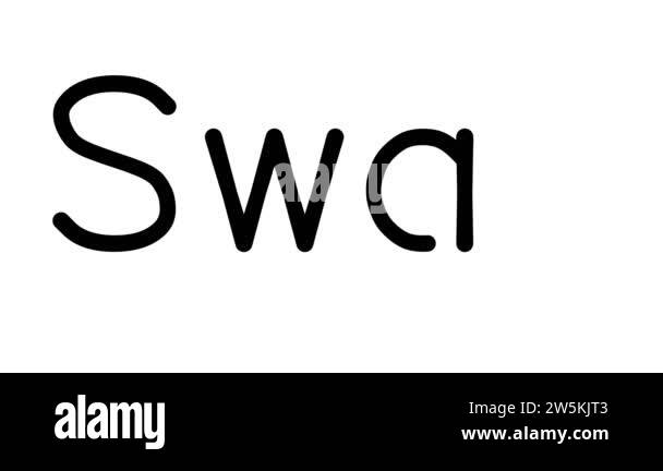 Swap Handwritten Text Animation in Various Sans-Serif Fonts and Weights ...