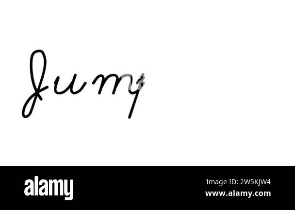 Jumping Decorative Handwriting Animation in Six Cursive and Gothic ...