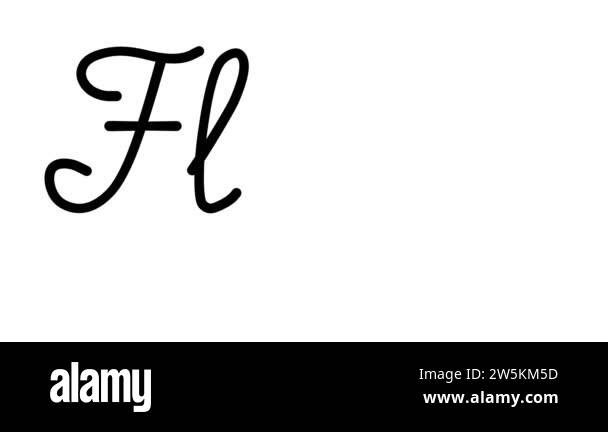 Flag Decorative Handwriting Animation in Six Cursive and Gothic Fonts ...