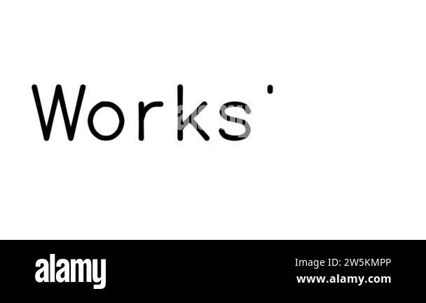 Workshop Handwritten Text Animation in Various Sans-Serif Fonts and ...