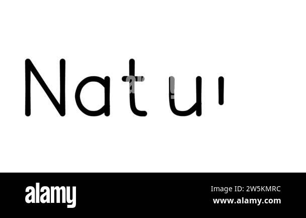 Nature Handwritten Text Animation in Various Sans-Serif Fonts and ...