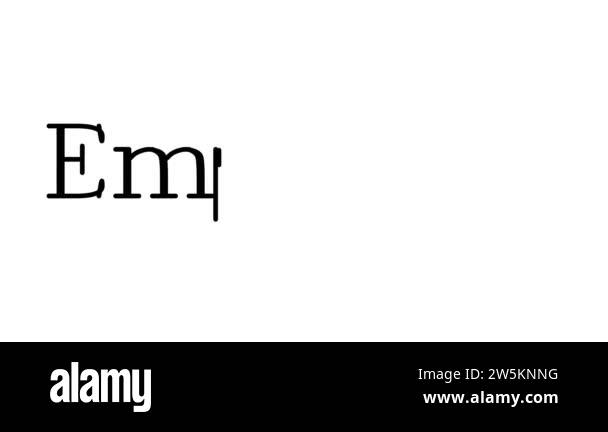 Employee Animated Handwriting Text in Serif Fonts and Weights Stock ...