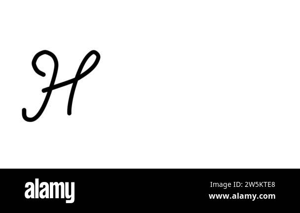 Hotel Decorative Handwriting Animation in Six Cursive and Gothic Fonts ...