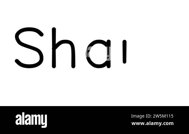 Shape Handwritten Text Animation in Various Sans-Serif Fonts and ...