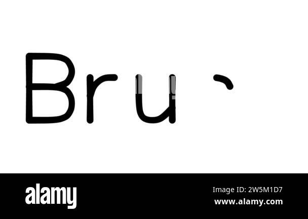 Brush Handwritten Text Animation in Various Sans-Serif Fonts and ...