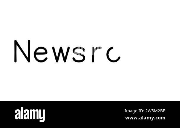 Newsroom Handwritten Text Animation in Various Sans-Serif Fonts and ...