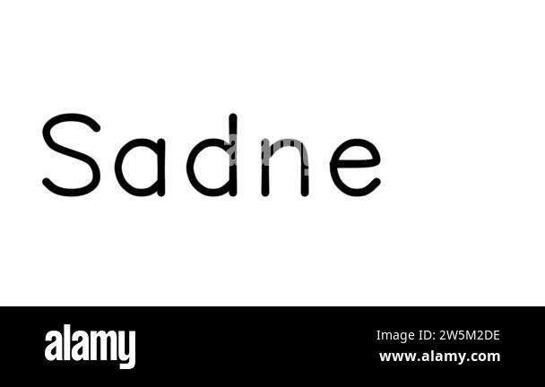 Sadness Handwritten Text Animation in Various Sans-Serif Fonts and ...