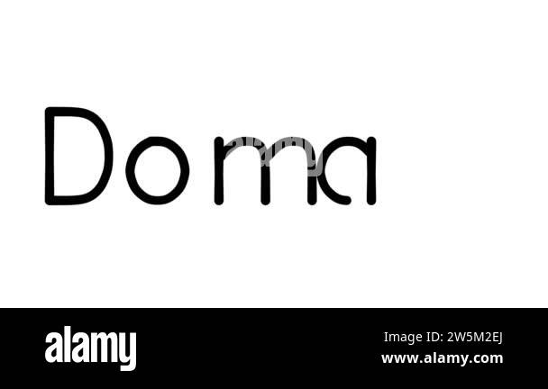 Domain Handwritten Text Animation in Various Sans-Serif Fonts and ...