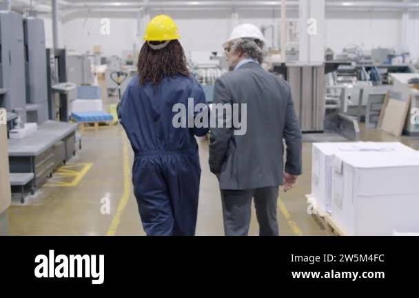 Engineer consulting black female factory Stock Videos & Footage - HD ...