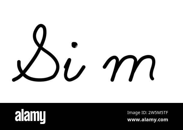 Sim Decorative Handwriting Animation in Six Cursive and Gothic Fonts ...