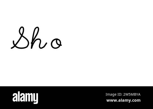 Shotgun Decorative Handwriting Animation in Six Cursive and Gothic ...