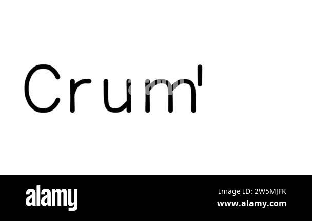 Crumble Handwritten Text Animation in Various Sans-Serif Fonts and ...