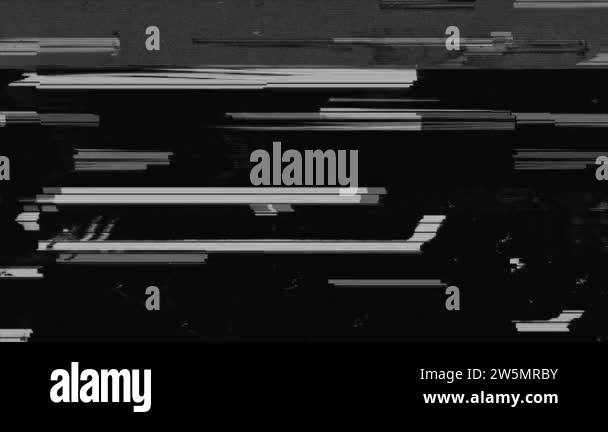Glitch Static TV noise Effect. TV screen noise transition. VHS defects ...