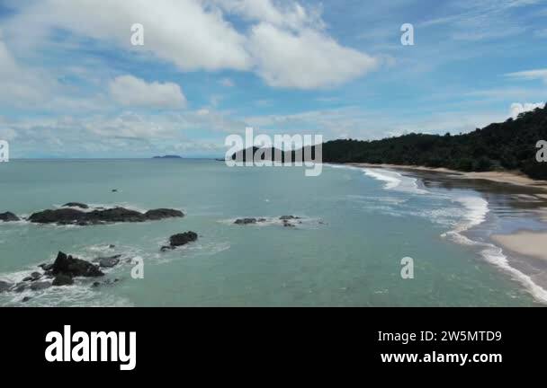 The Telok / Teluk Melano Coastline and Beach at the most southern tip ...