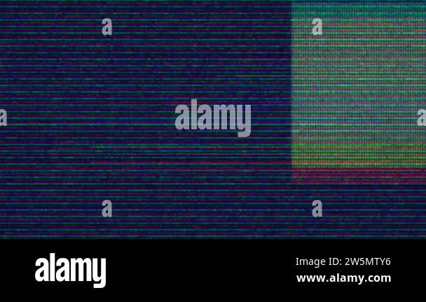 Glitch noise static television VFX. Visual video effects stripes ...