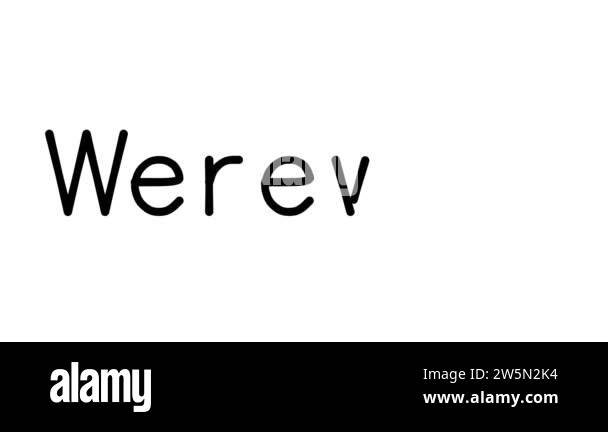 Werewolf Handwritten Text Animation in Various Sans-Serif Fonts and ...