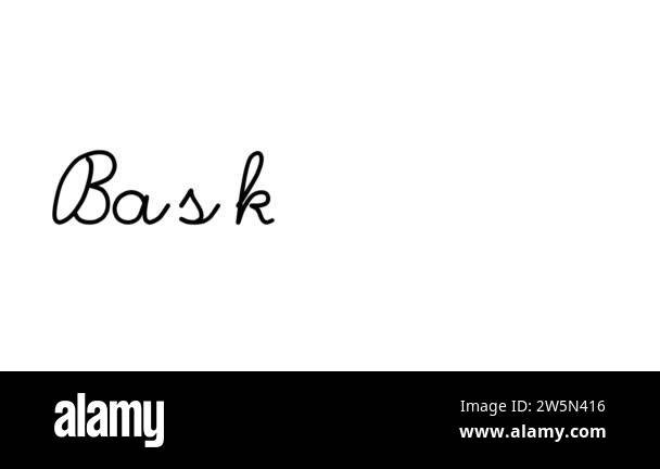 Basketball Decorative Handwriting Animation in Six Cursive and Gothic ...