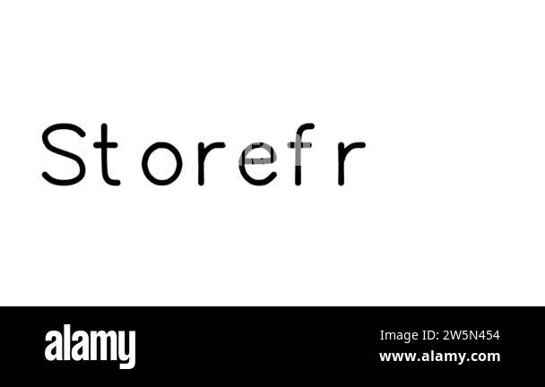 Storefront Handwritten Text Animation in Various Sans-Serif Fonts and ...