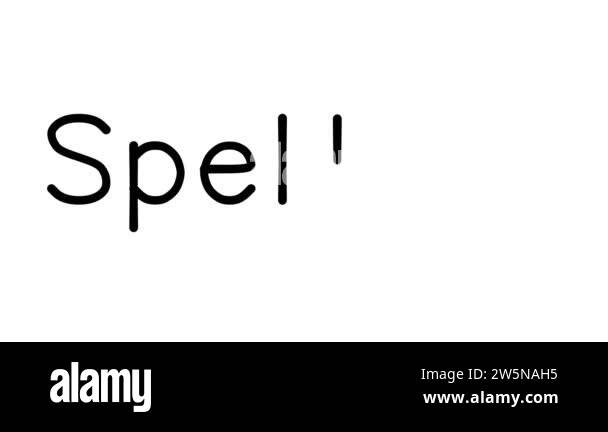 Spelling Handwritten Text Animation in Various Sans-Serif Fonts and ...
