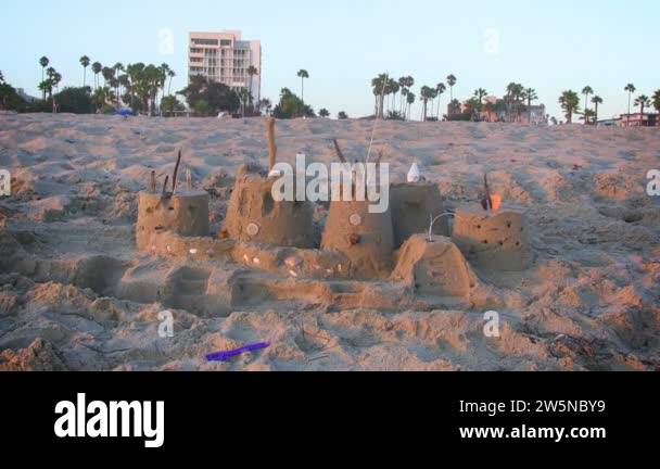 Sandcastles built on beach Stock Videos & Footage - HD and 4K Video ...
