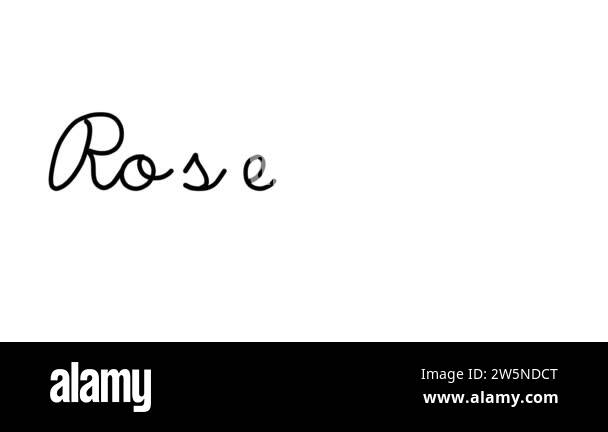 Rosemary Decorative Handwriting Animation in Six Cursive and Gothic ...