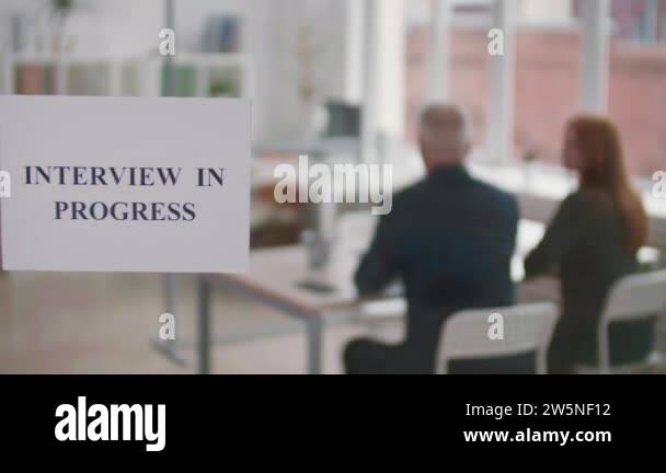 Interview in progress sign Stock Videos & Footage - HD and 4K Video ...