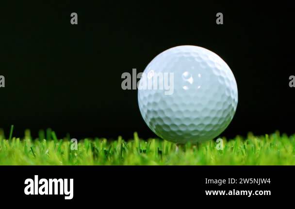 Golf club hits a golf ball in a super slow motion at 1000 fps Stock ...