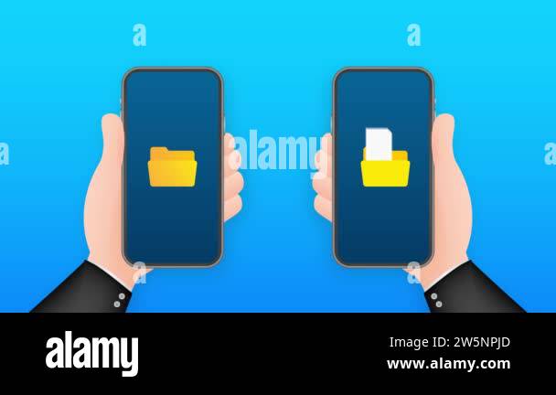 Data image file transfer between device smartphone. File transfer copy ...