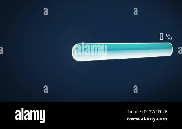 Loading Bar - Blue - Zoom Stock Video Footage - Alamy