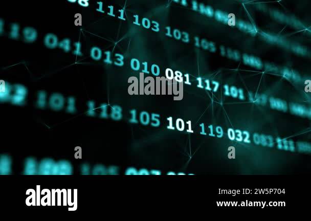 ASCII American Standard Code for Information Interchange 4k Stock Video ...