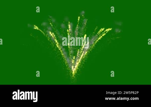 Fireworks motion graphics with green screen background Stock Video ...