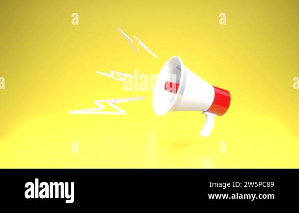 Red white megaphone 3d Stock Videos & Footage - HD and 4K Video Clips ...