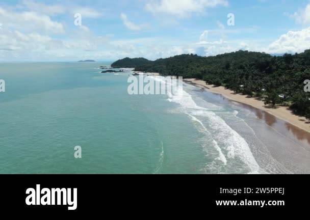 The Telok / Teluk Melano Coastline and Beach at the most southern tip ...
