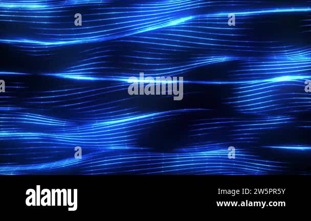 Abstract Plexus Lines Strings Flowing Seamless Loop/ 4k animation of an abstract technology ...