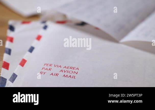 Air mail letters Stock Videos & Footage - HD and 4K Video Clips - Alamy