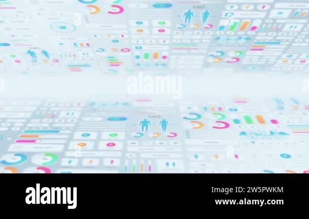 Creative design of medical application. Neumorphism. Hi tech panel ...