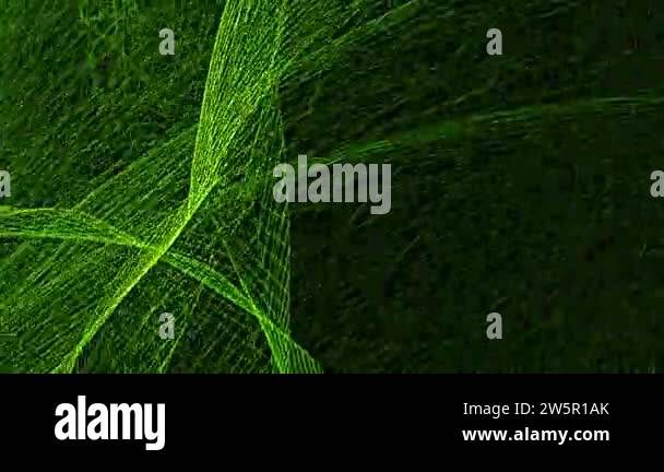 Abstract Green Wire Mesh Line Wave Background Fast moving motion. 4K 3D ...