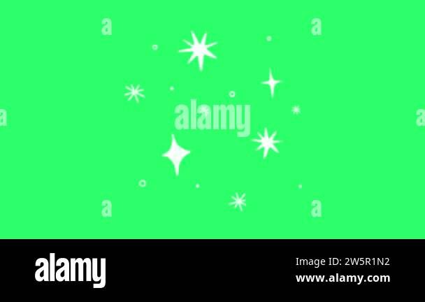 Animation white stars on green Stock Videos & Footage - HD and 4K Video ...