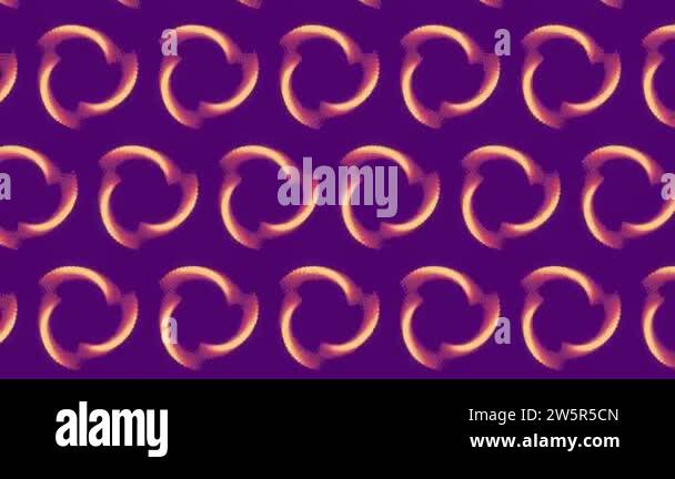Trendy moving pattern of endless circular shapes 3d render loop ...