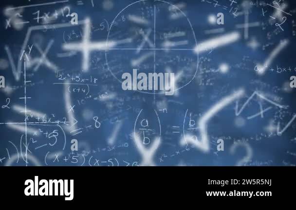 Digital animation of mathematical diagrams and equations against ...