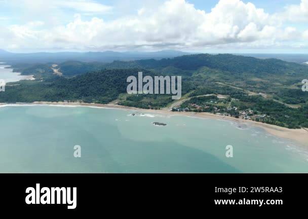 The Telok / Teluk Melano Coastline and Beach at the most southern tip ...