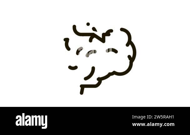 dementia brain Icon Animation Stock Video Footage - Alamy