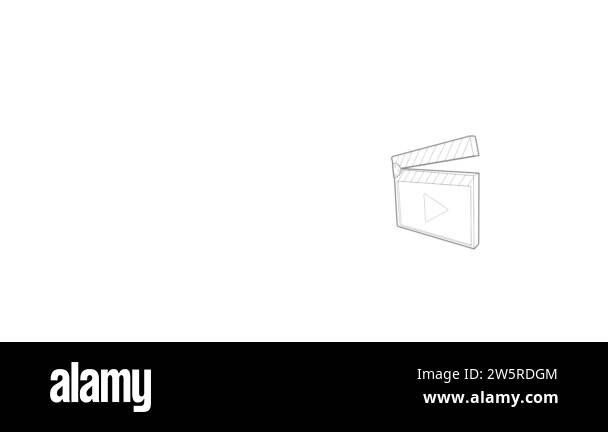 Movie clapboard 3d icon Stock Videos & Footage - HD and 4K Video Clips ...