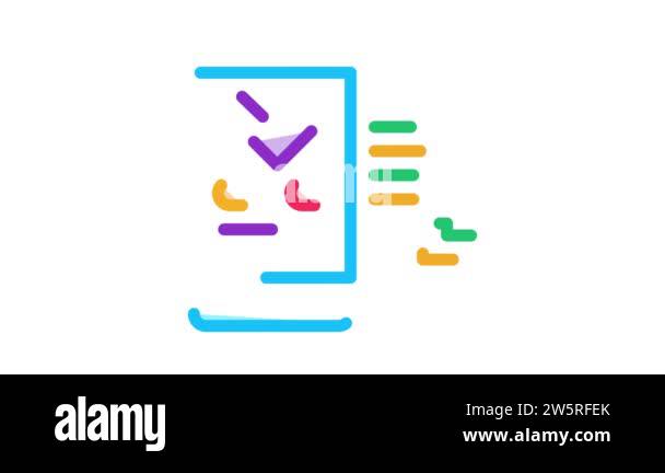 neuromarketing smartphone label app Icon Animation Stock Video Footage ...