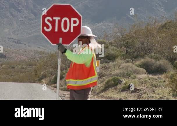 Car stop sign construction Stock Videos & Footage - HD and 4K Video ...