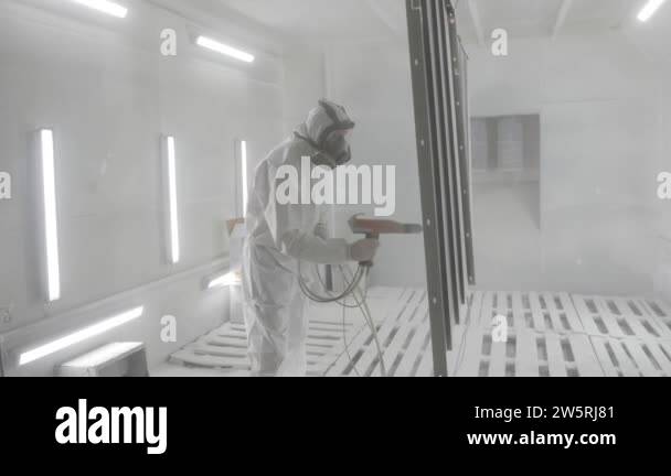 Powder coating of metal products. Industrial painting metal powder ...