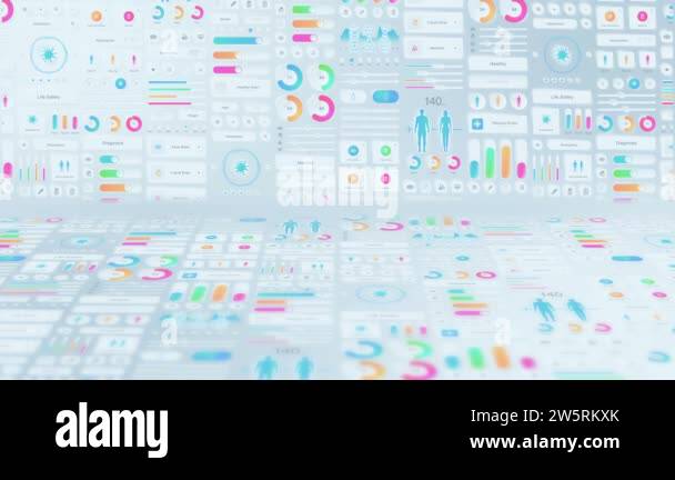 Creative design of medical application. Neumorphism. Hi tech panel ...